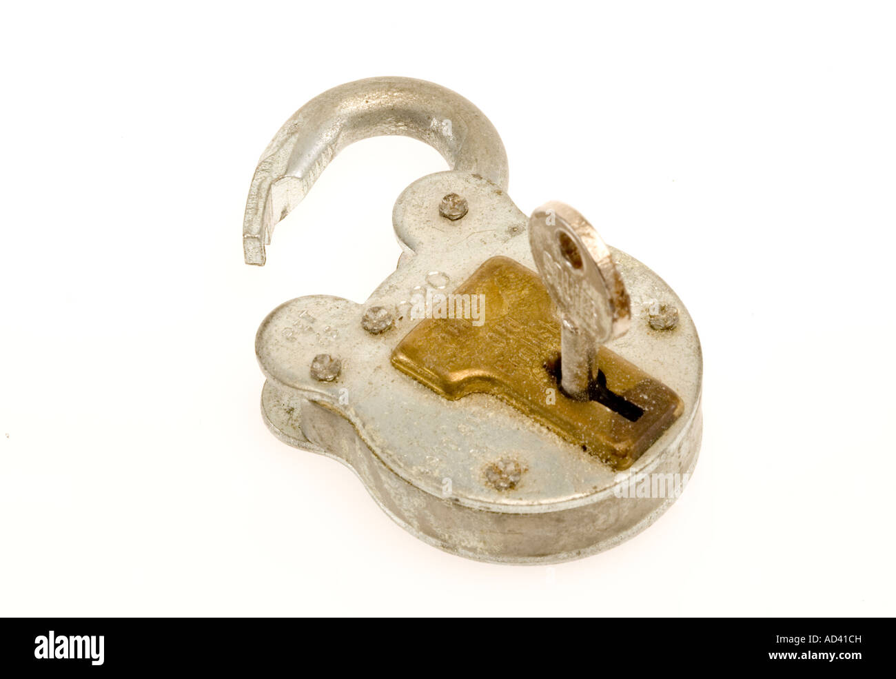 Lock with key Cut Out Stock Images & Pictures - Alamy