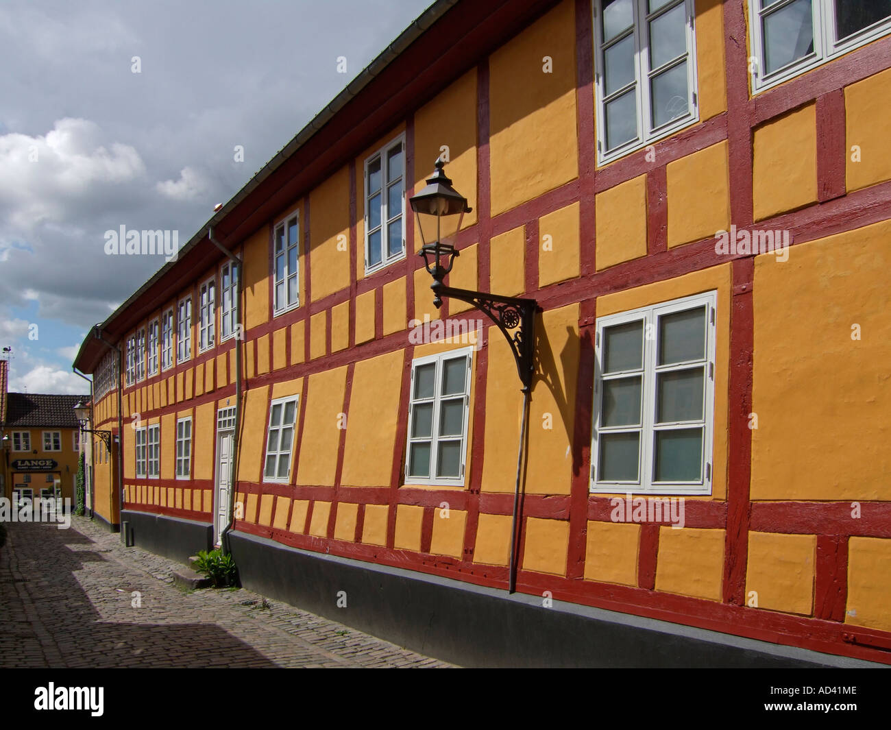 Beautifully restored old houses in the town centre of Aalborg Jutland ...
