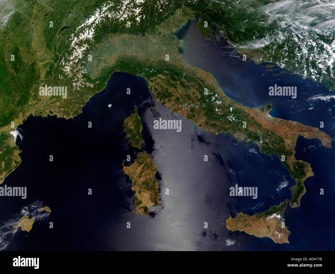 Adriatic sea satellite hi-res stock photography and images - Alamy