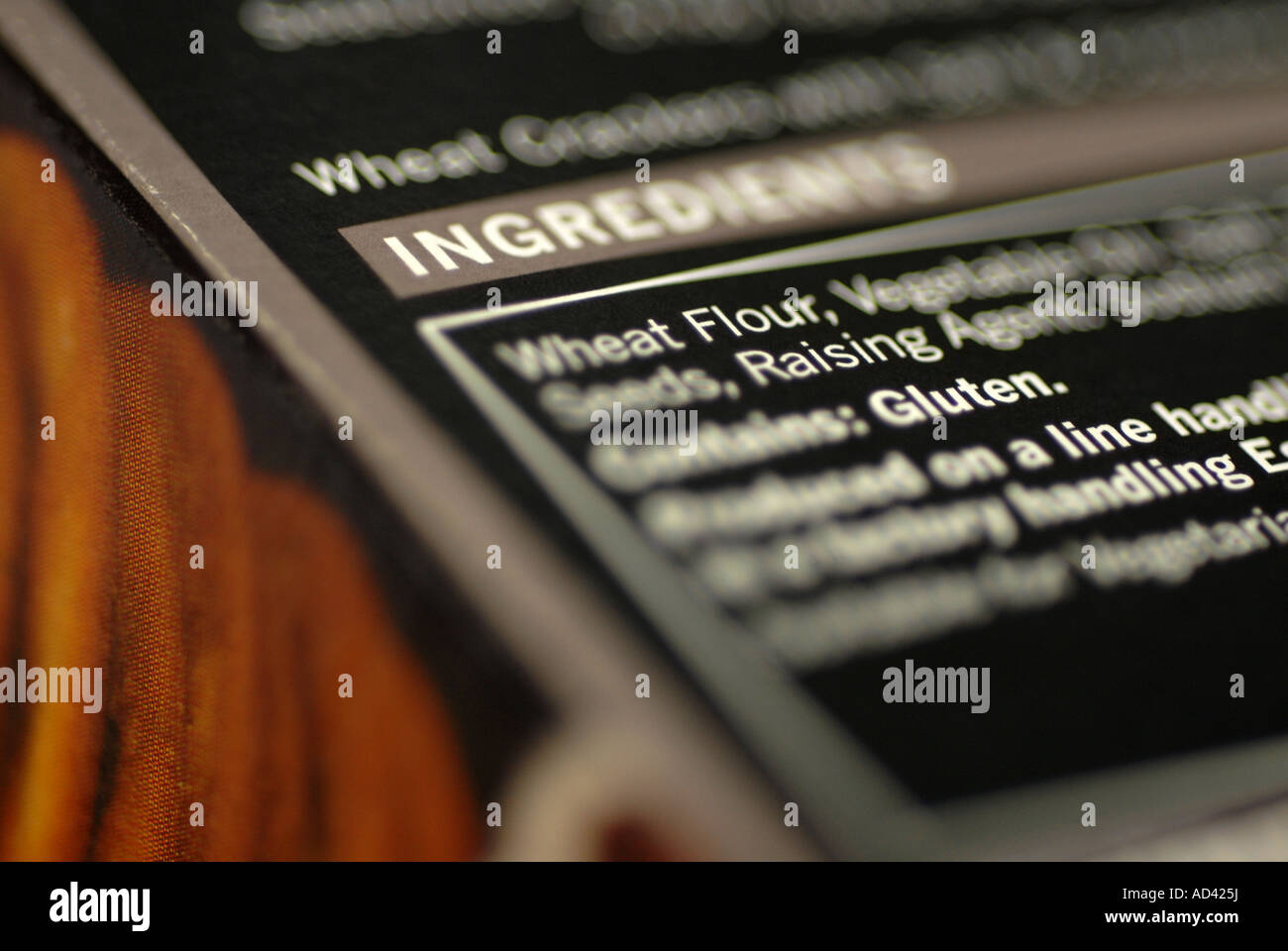 Ingredients list on food package hi-res stock photography and images ...