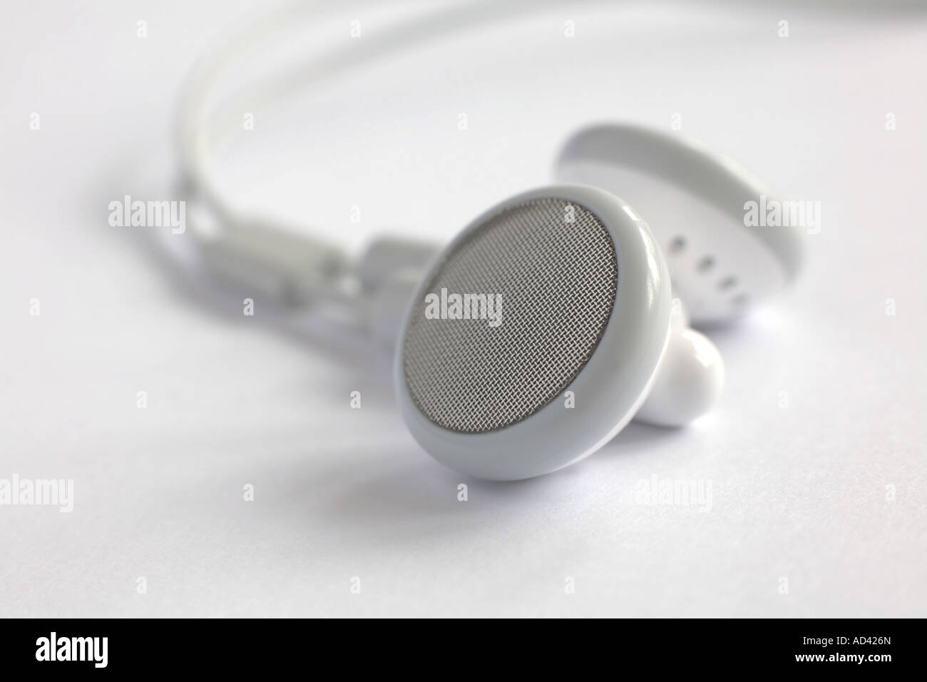 ear pieces close up (headphones Stock Photo - Alamy