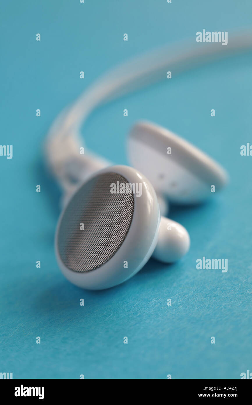 ear pieces close up (headphones Stock Photo - Alamy