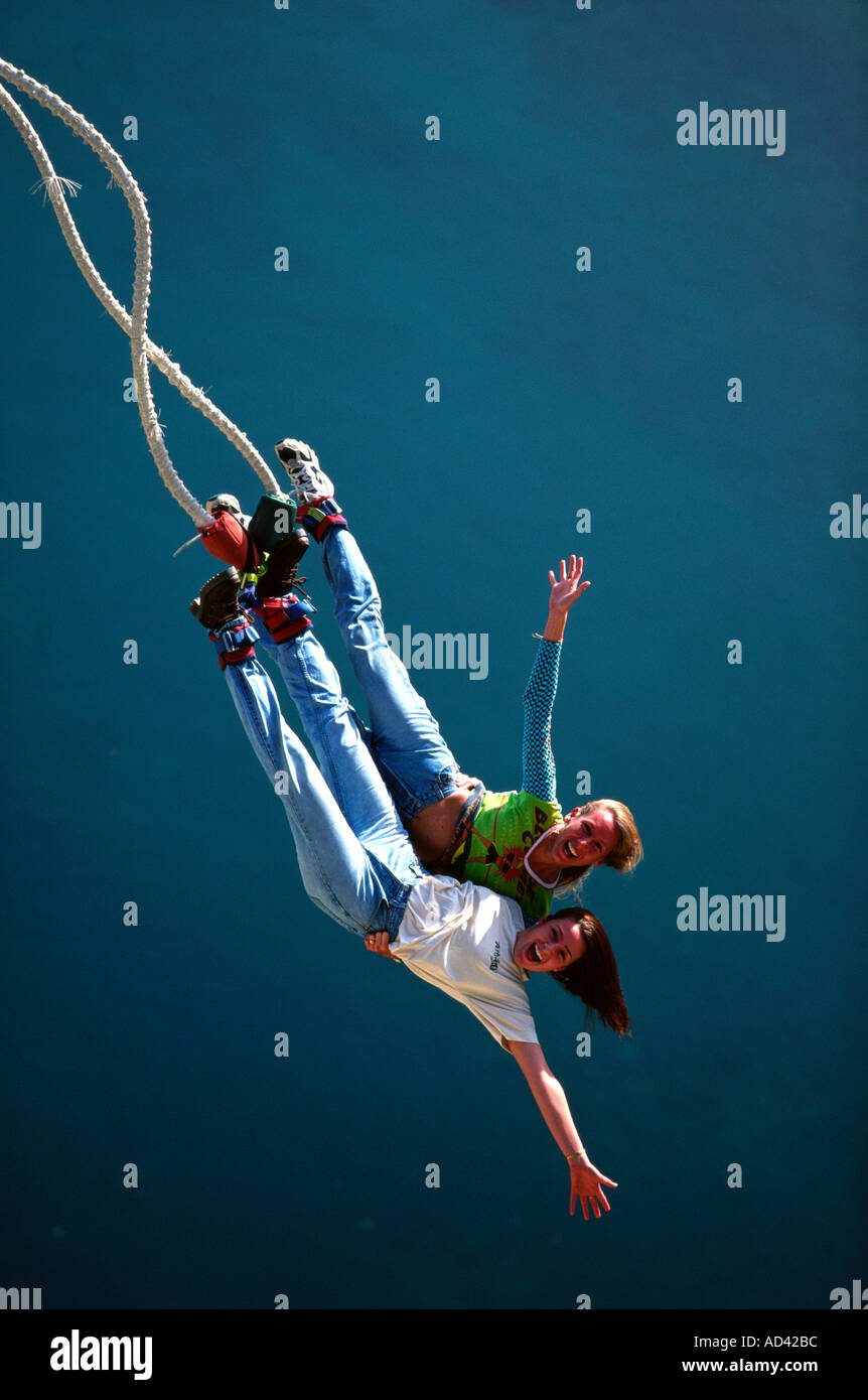 Bungee jumper girl hi-res stock photography and images - Alamy