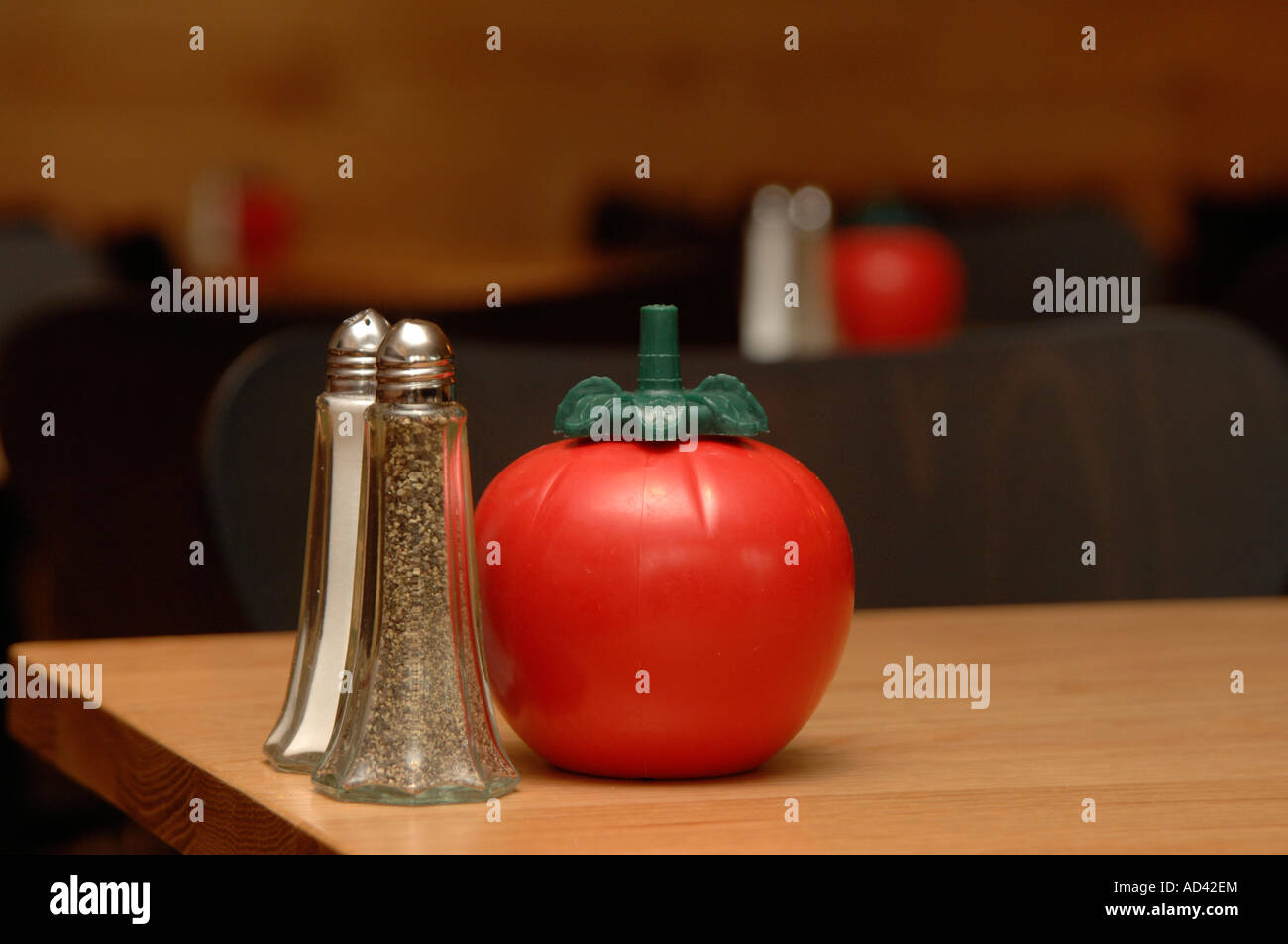 condiments at restaurant table Stock Photo - Alamy