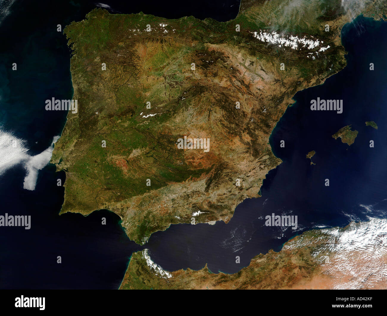 Satellite geography portugal hi-res stock photography and images - Alamy