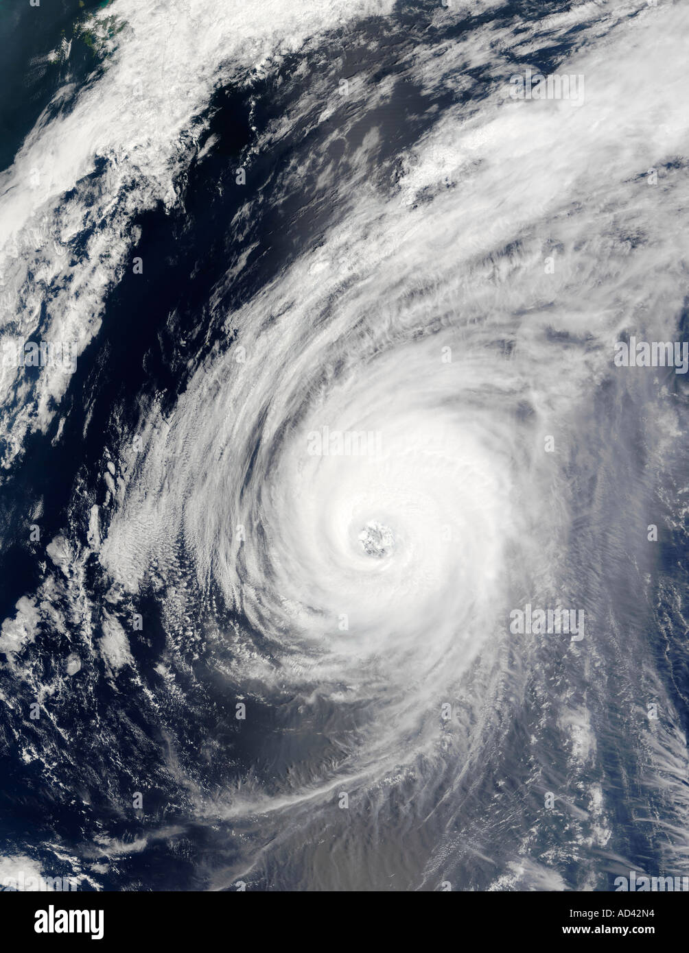 Typhoon Sudal south of Japan, satellite image Stock Photo - Alamy
