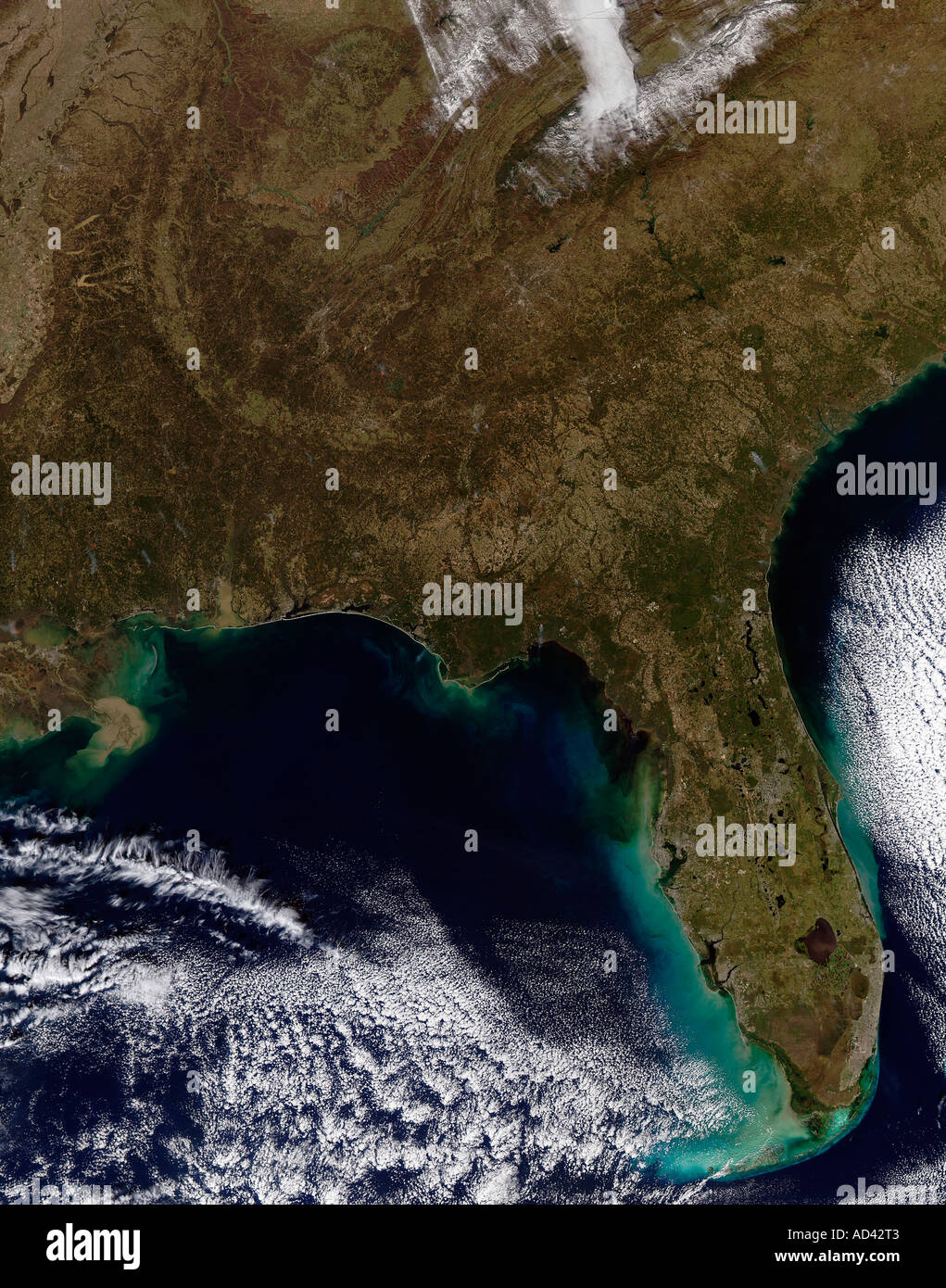 Southeastern United States, satellite image Stock Photo - Alamy