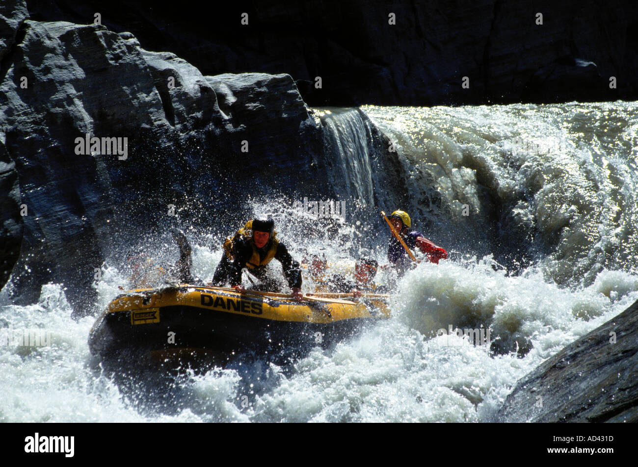Extreme white water rafting Location New Zealand Queenstown Shotover ...