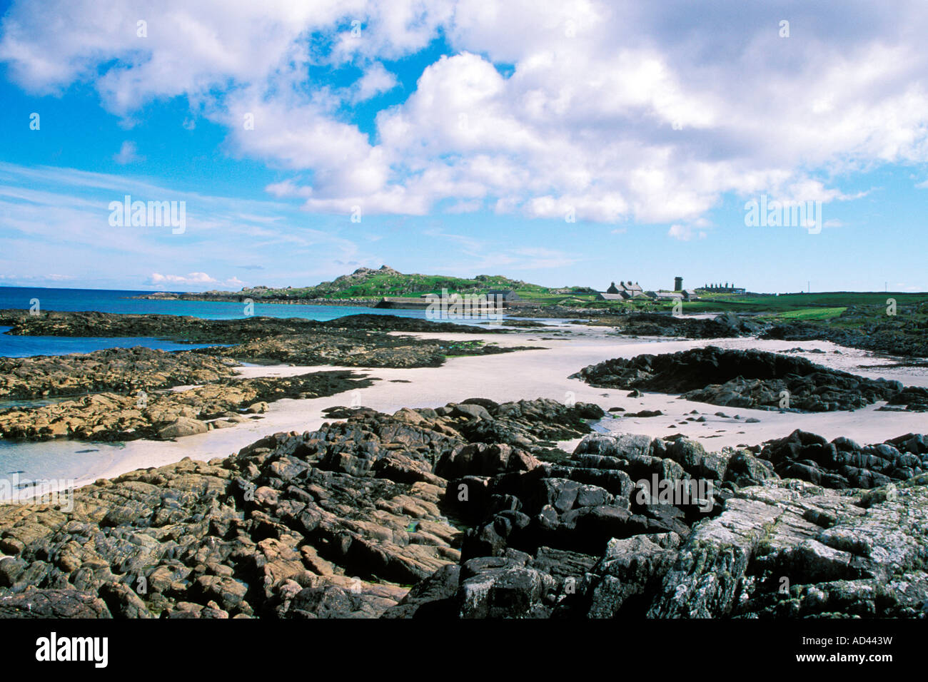 A beach on the island of Tiree Inner Hebrides Scotland Stock Photo - Alamy