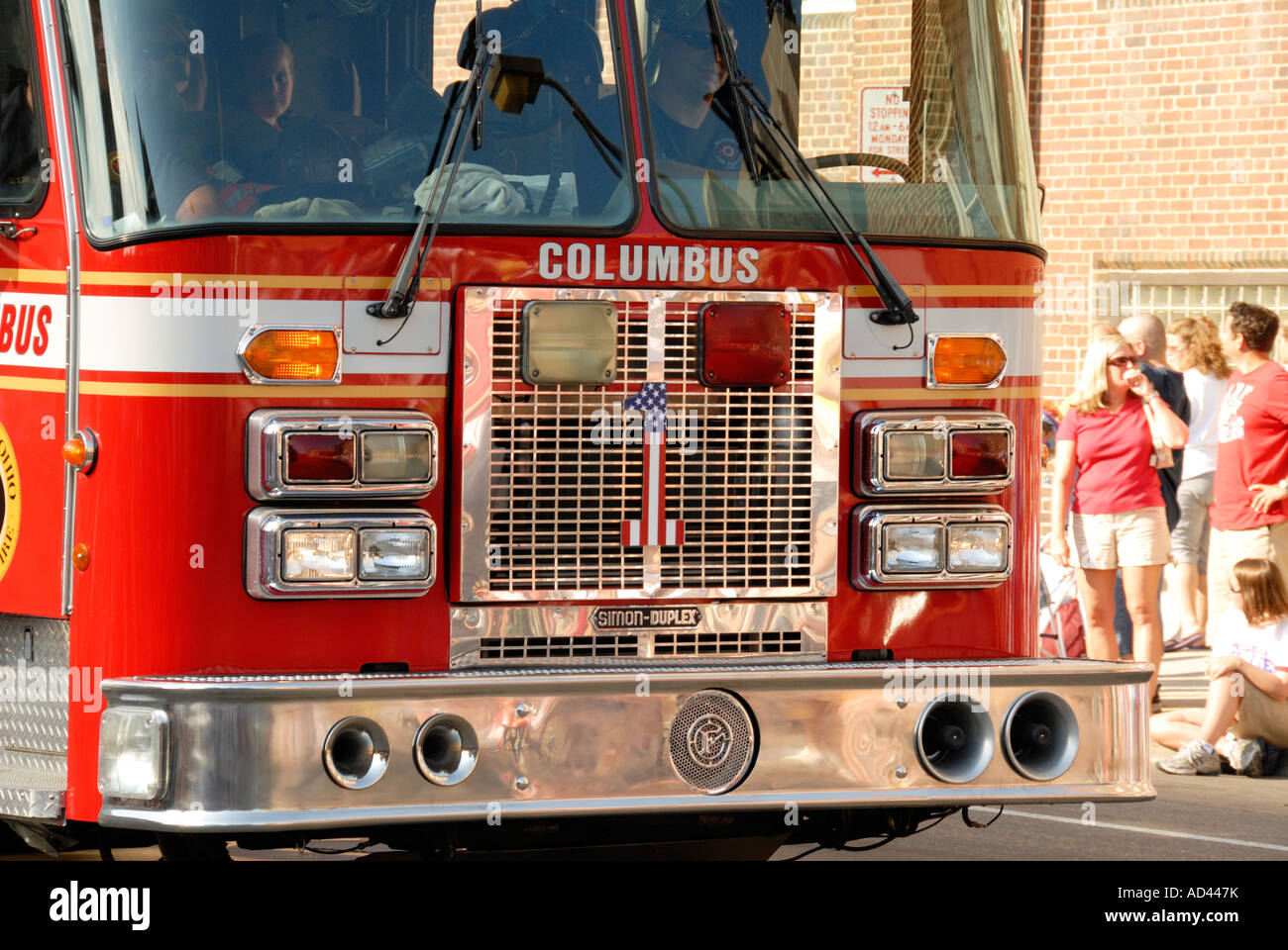 Columbus Fire truck Stock Photo - Alamy