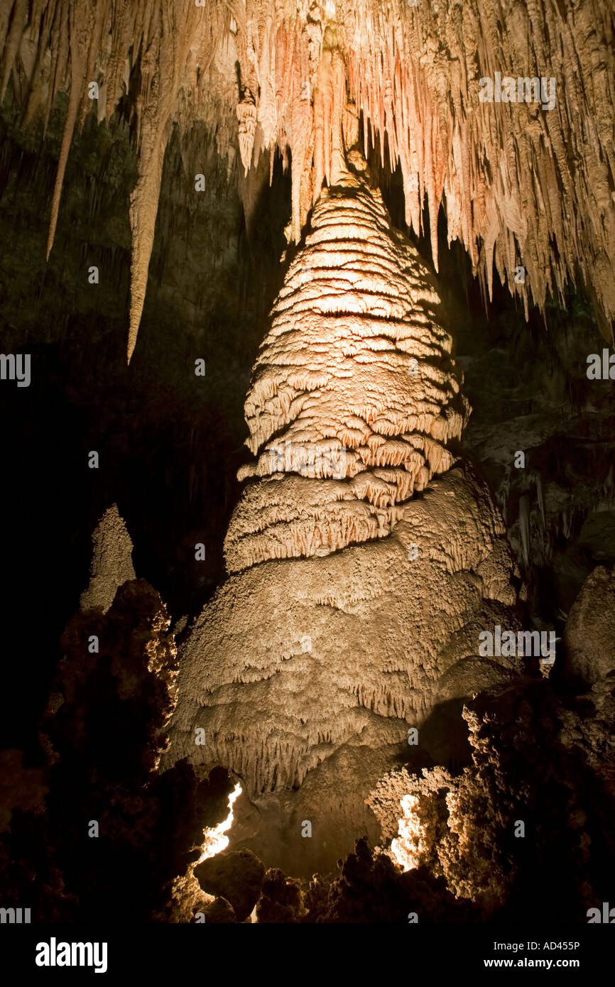Carlsbad Cavern formation Stock Photo - Alamy