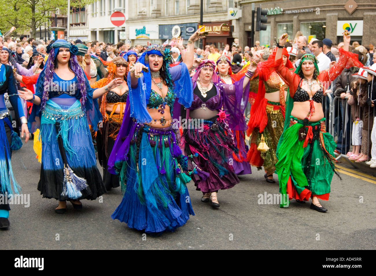 Women dressed up as gypsies in The St George day Parade and festival ...