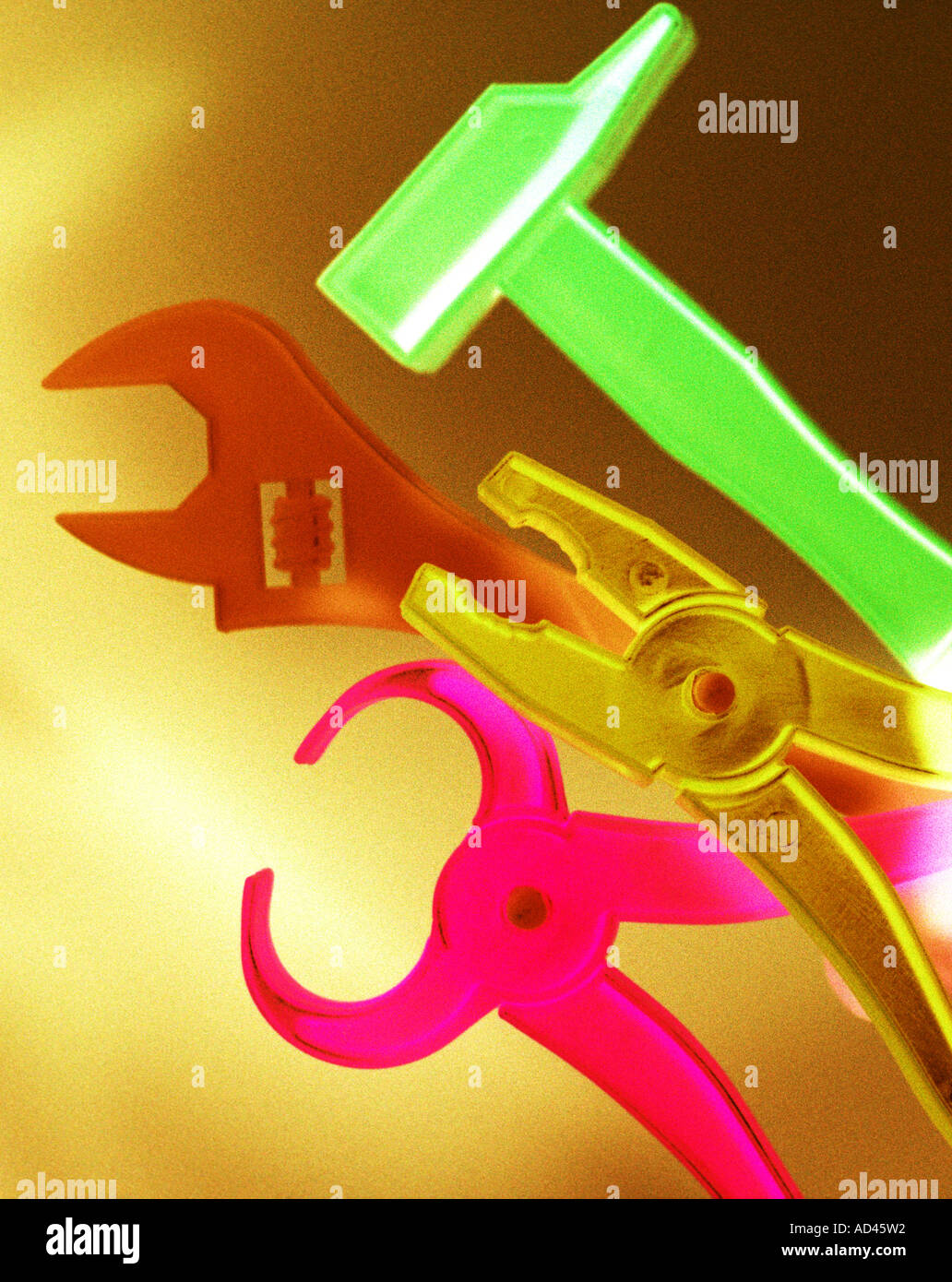 tools symbol still life work construct build Stock Photo - Alamy