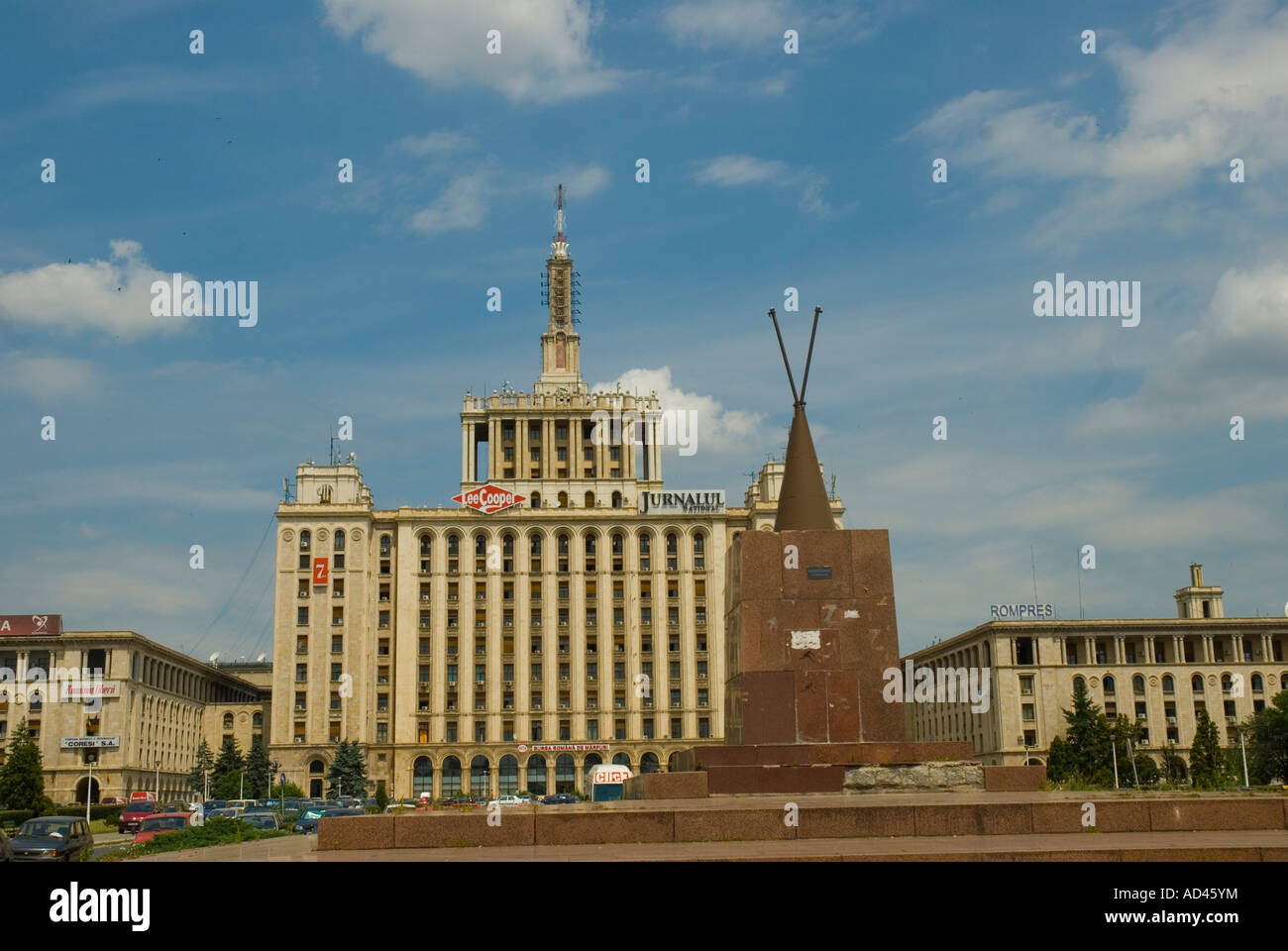 Press center, Bucharest, Romania Stock Photo - Alamy