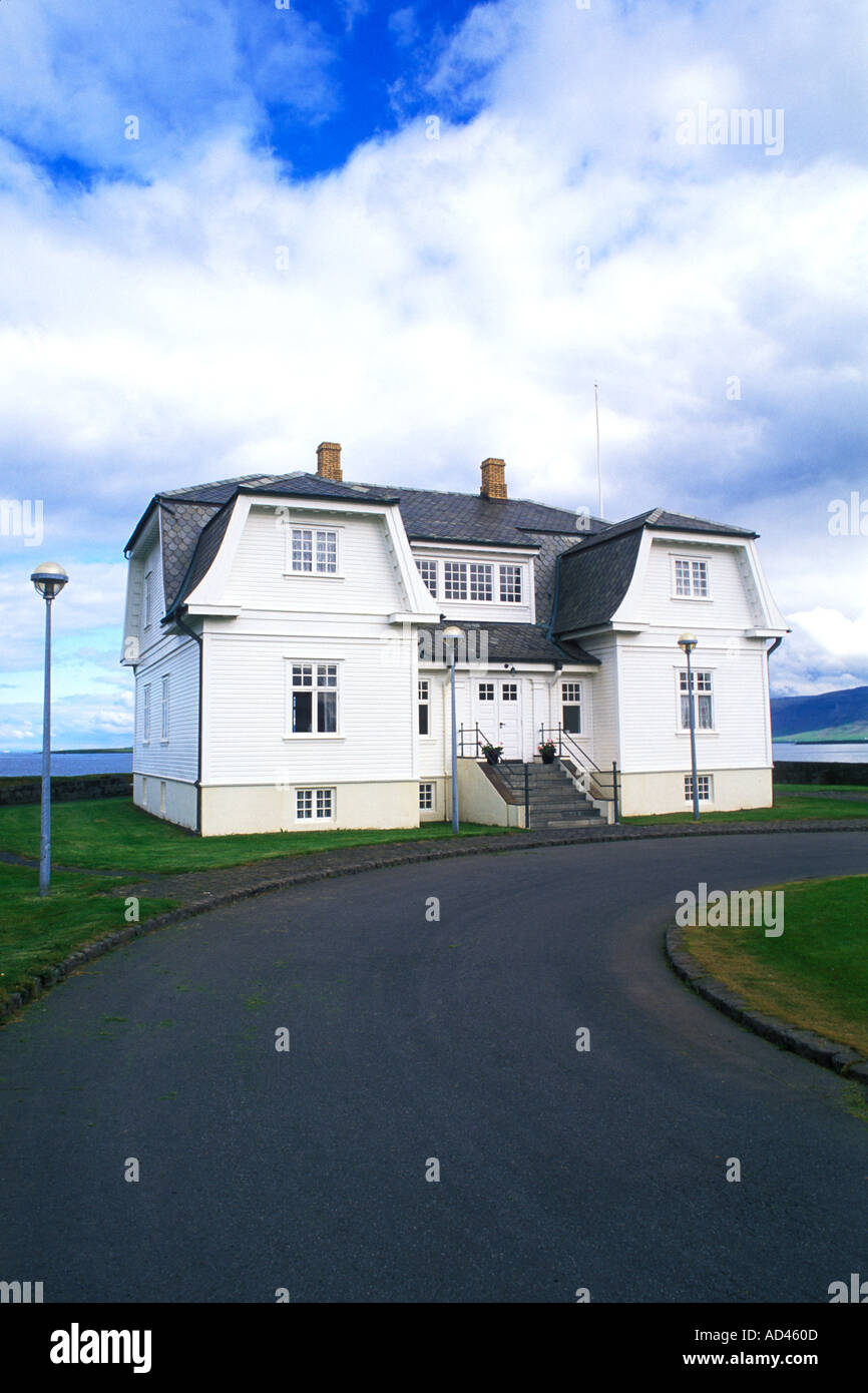 Famous Reagan Gorbachev Summit House Hofdi Reykjavik Iceland Stock ...