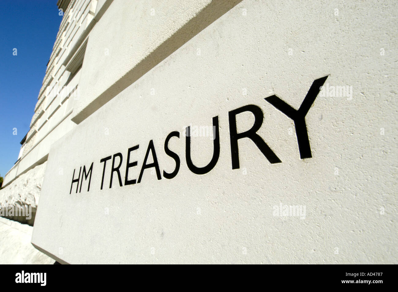 HM Treasury Whitehall London England UK Stock Photo - Alamy