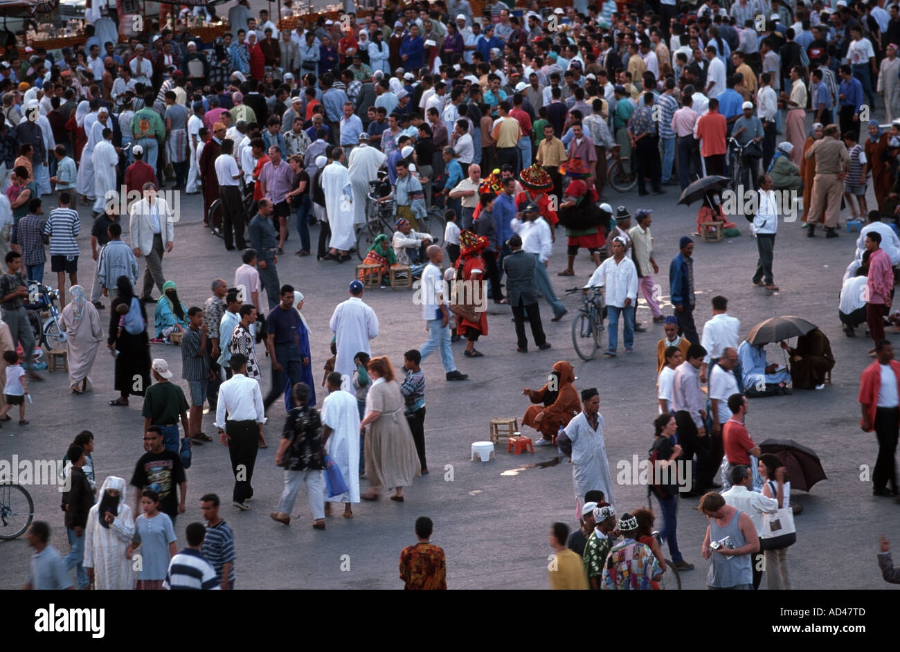 africa croud people morocco marrakesh marrakech Stock Photo - Alamy