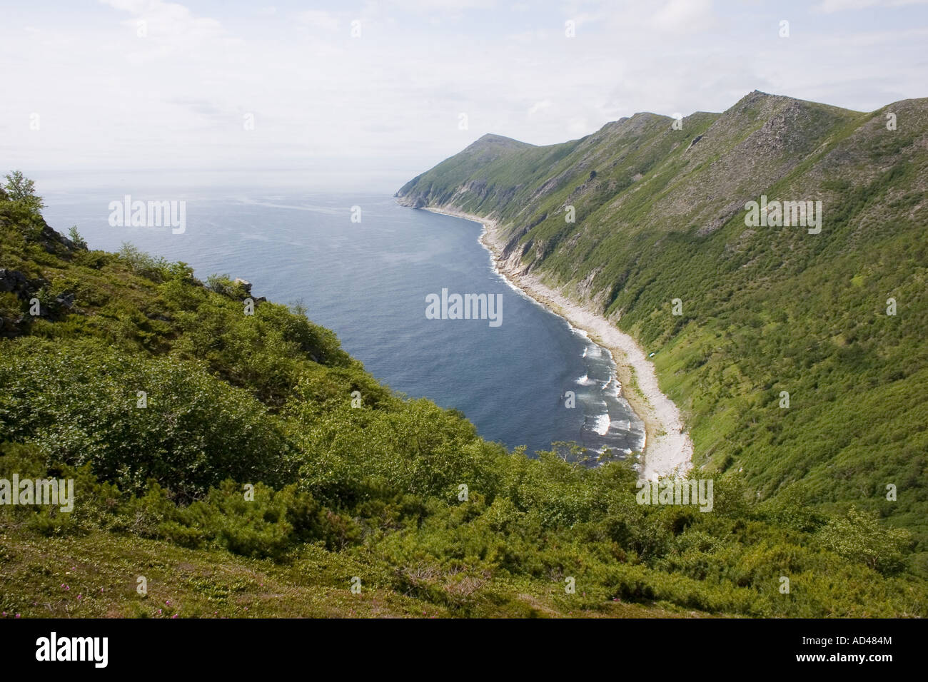 Bay Svetlaya, Sea of Okhotsk, Magadan area, Eastern Siberia, Russia ...