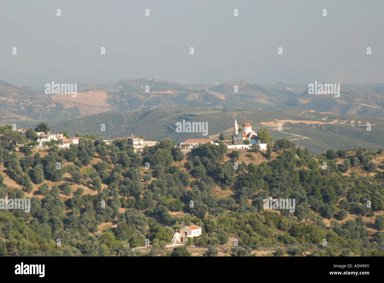 CRETE The village of Lakki in the Lefka Ori on the road from Hania to ...