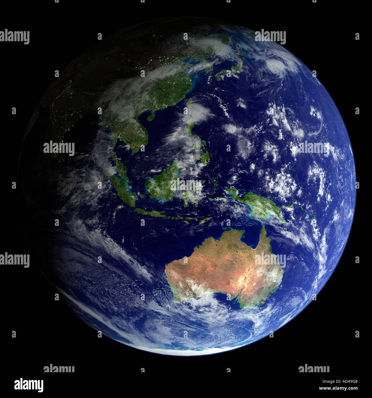 Full Earth from space showing Australia Stock Photo - Alamy