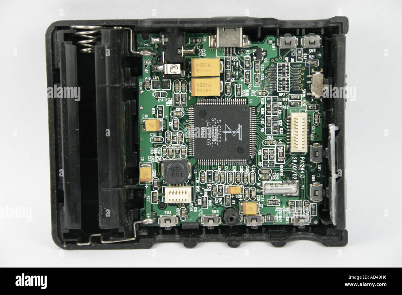 the inside of a dead MP3 player Stock Photo - Alamy