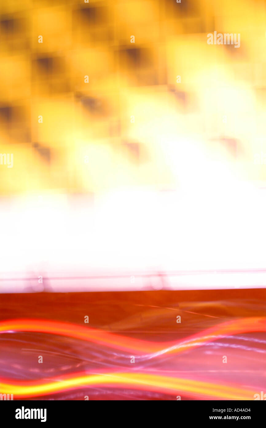 Light abstract of lights wheezing past on a beautifully colored ...