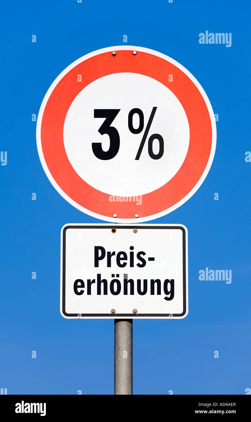 Price Increase Sign Stock Photos & Price Increase Sign Stock Images - Alamy