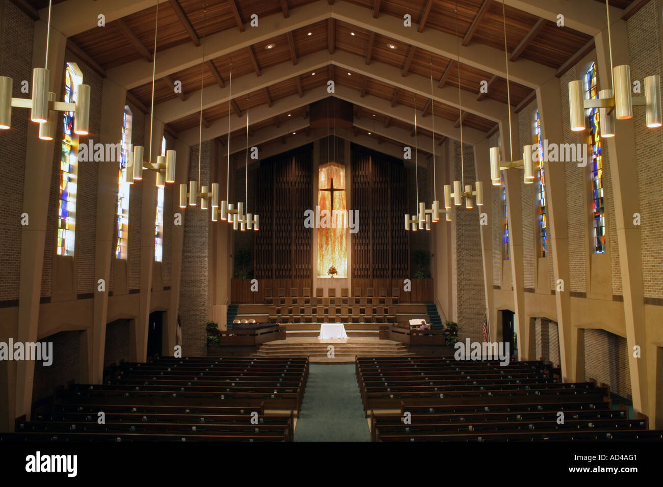 the interior of a church Stock Photo - Alamy