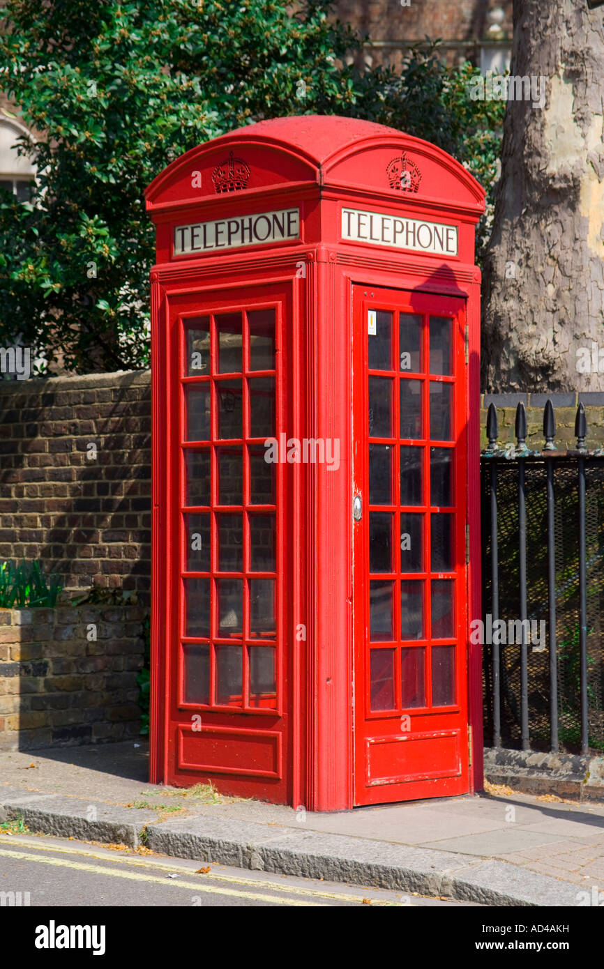 Red British Telephone Box, London, England, Great Britain Stock Photo - Alamy