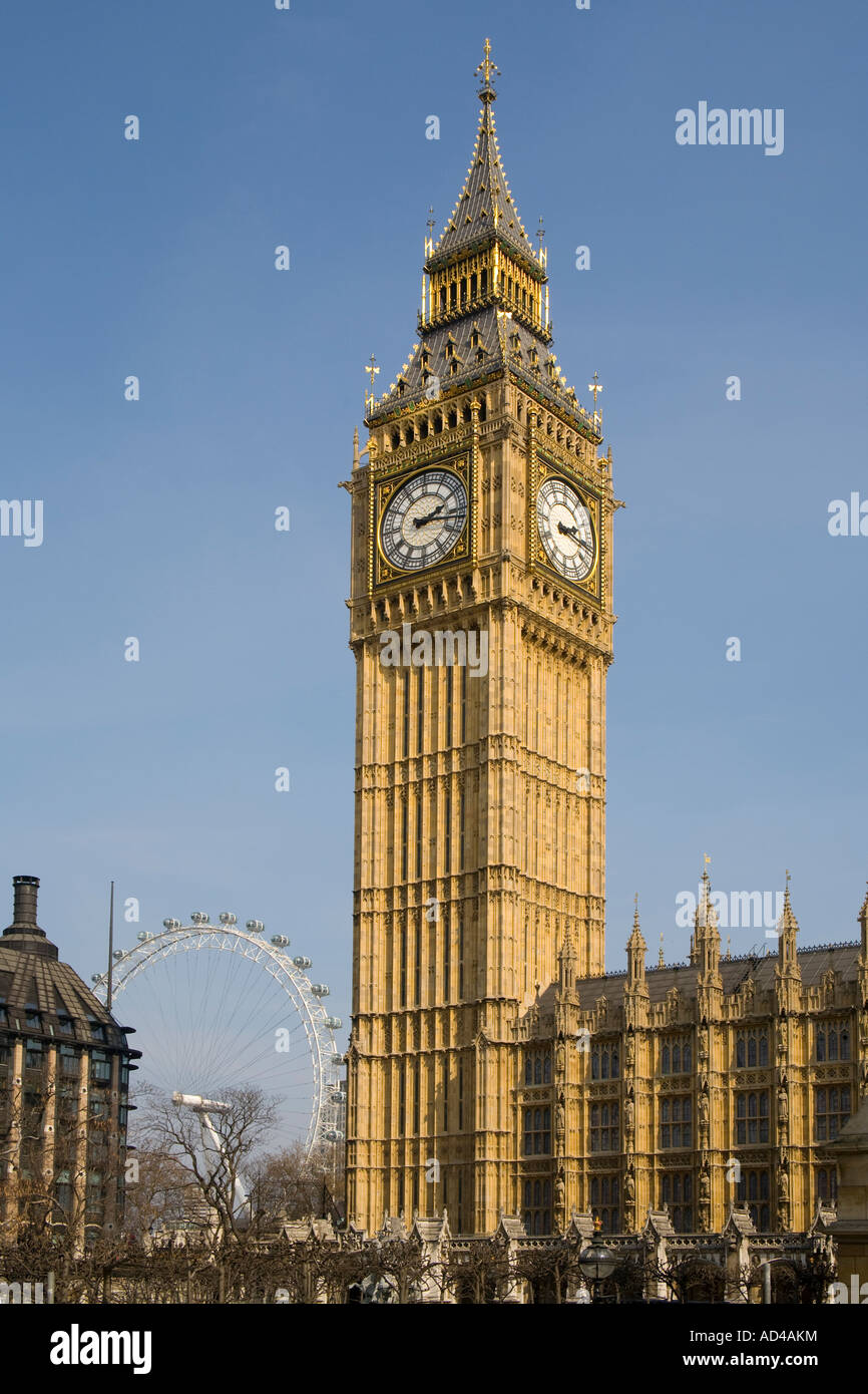 Big Ben, Clock tower of the Houses of Parliament / Palace of ...