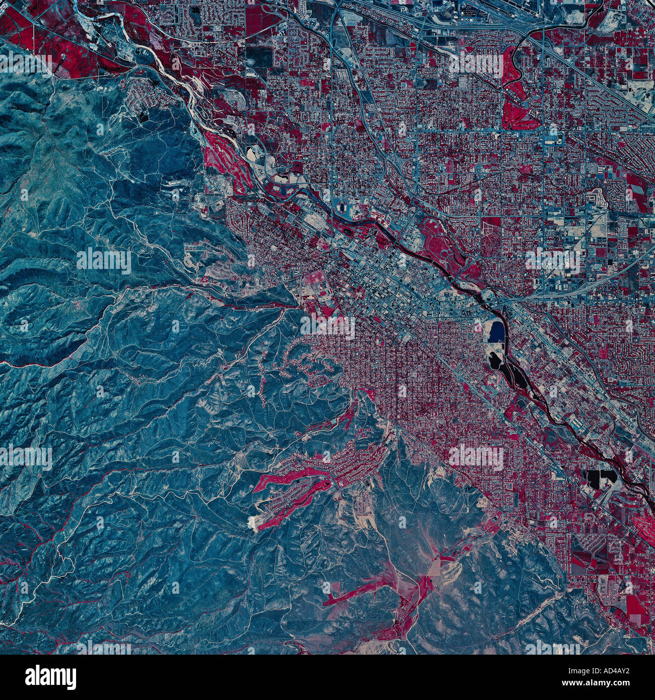 Boise, Idaho, satellite image Stock Photo - Alamy