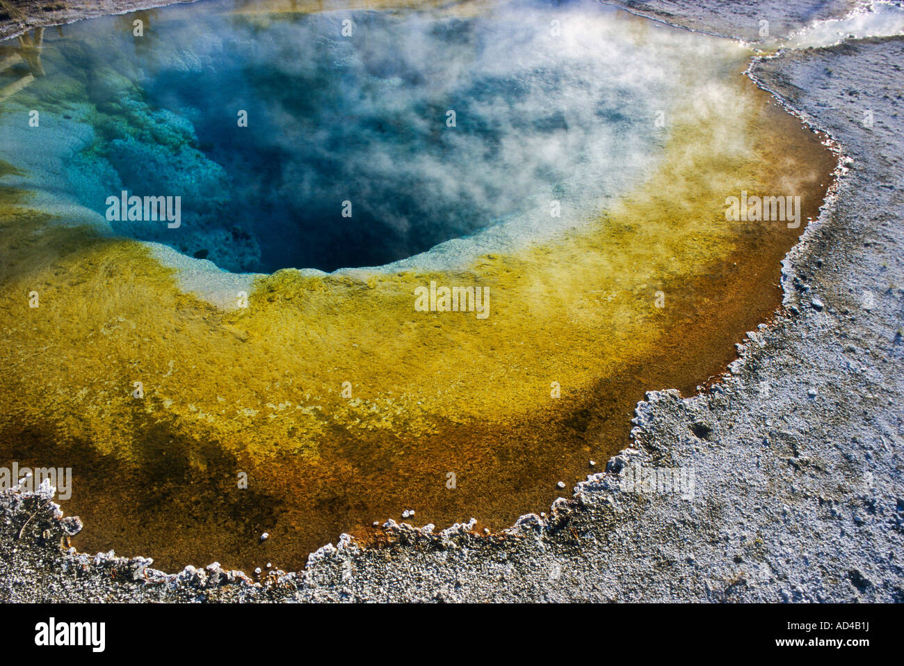 Hot spring Morning Glory Pool, Yellowstone National Park, United States ...