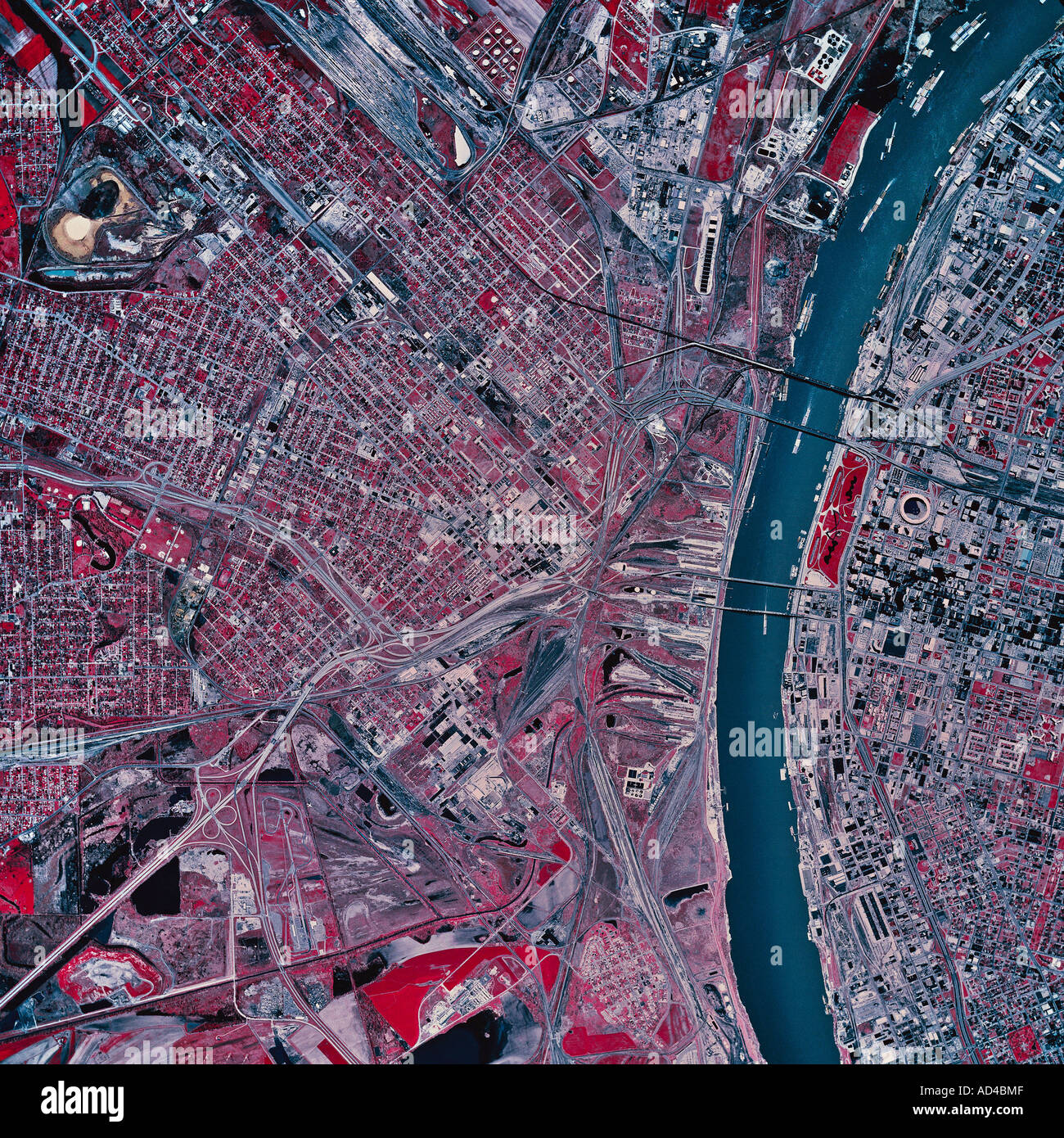 St Louis, Missouri, satellite image Stock Photo - Alamy