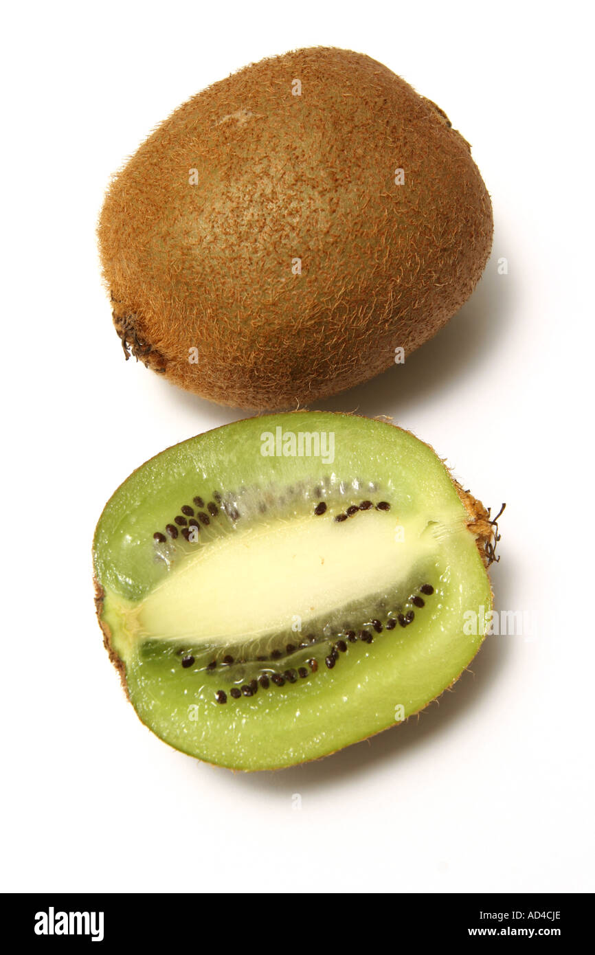 Kiwi fruit on a white studio background Stock Photo - Alamy