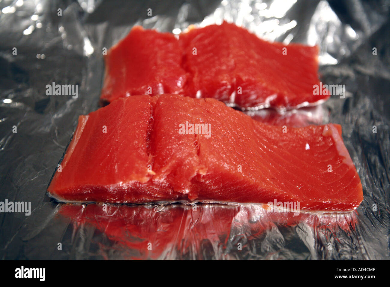 Alaskan salmon fillets hi-res stock photography and images - Alamy