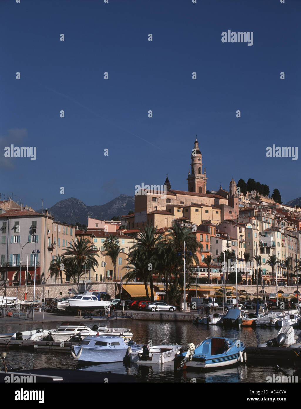 The picturesque vieux port at Menton Stock Photo - Alamy