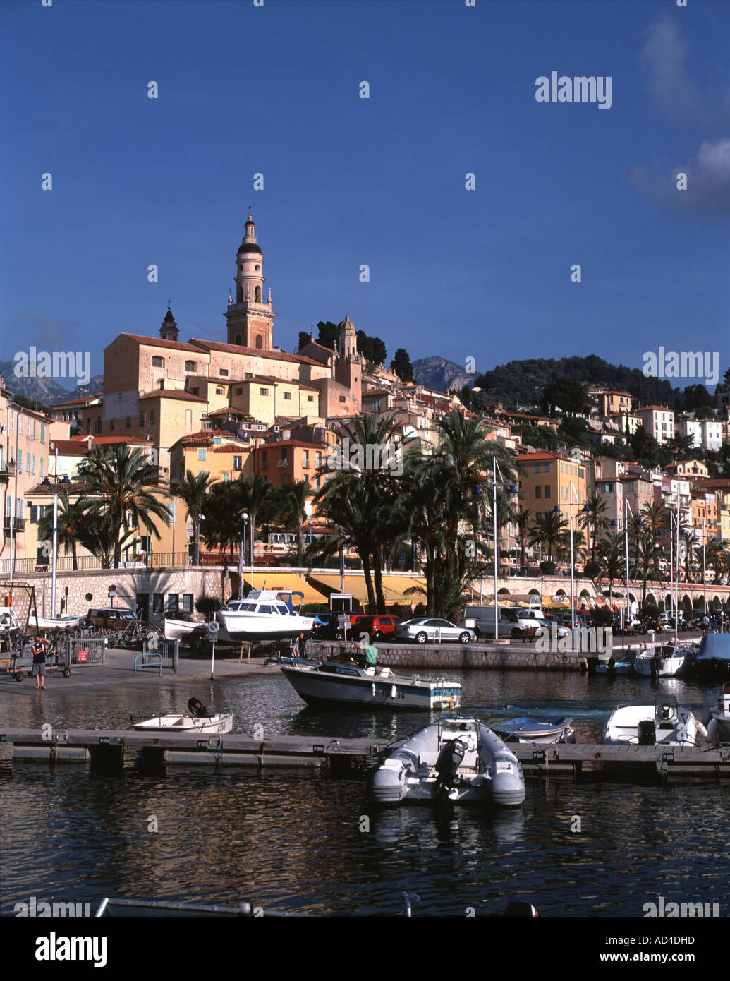 The picturesque vieux port at Menton Stock Photo - Alamy