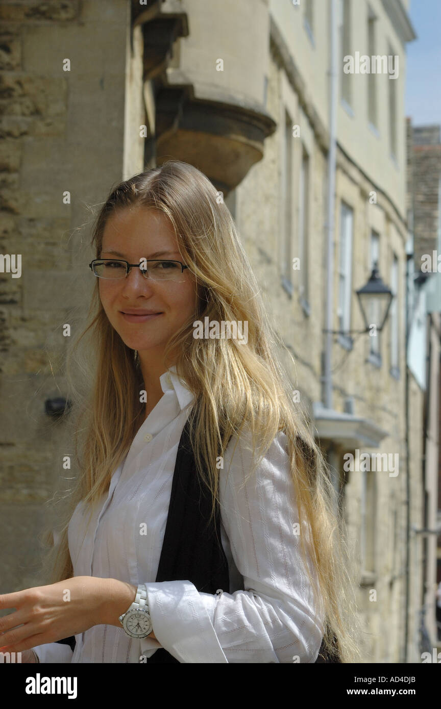 Oxford University student Stock Photo - Alamy