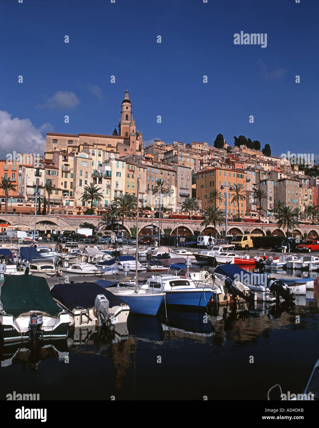 The picturesque vieux port at Menton Stock Photo - Alamy