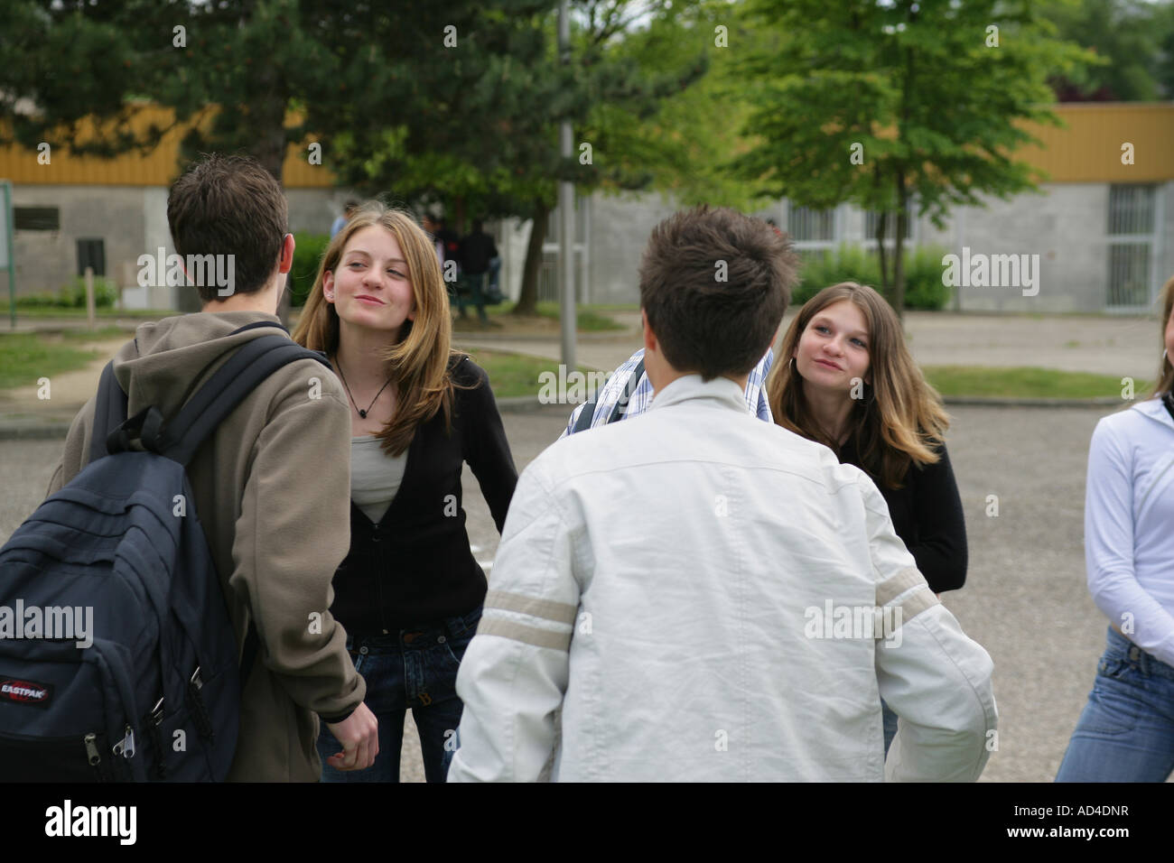 Group of pupils Stock Photo - Alamy