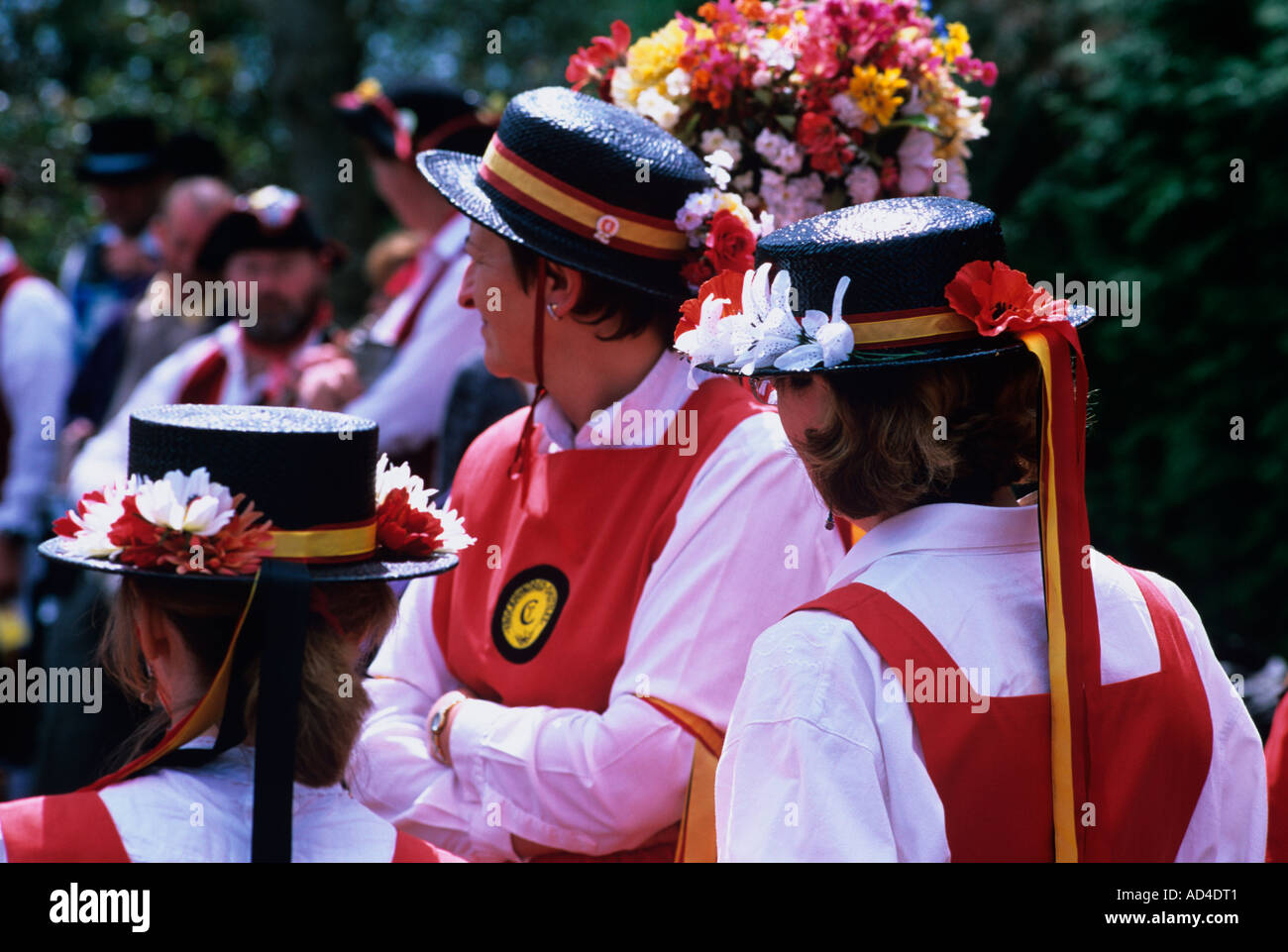 Morris men drinking ale real beer and making merry at a mayday festival ...