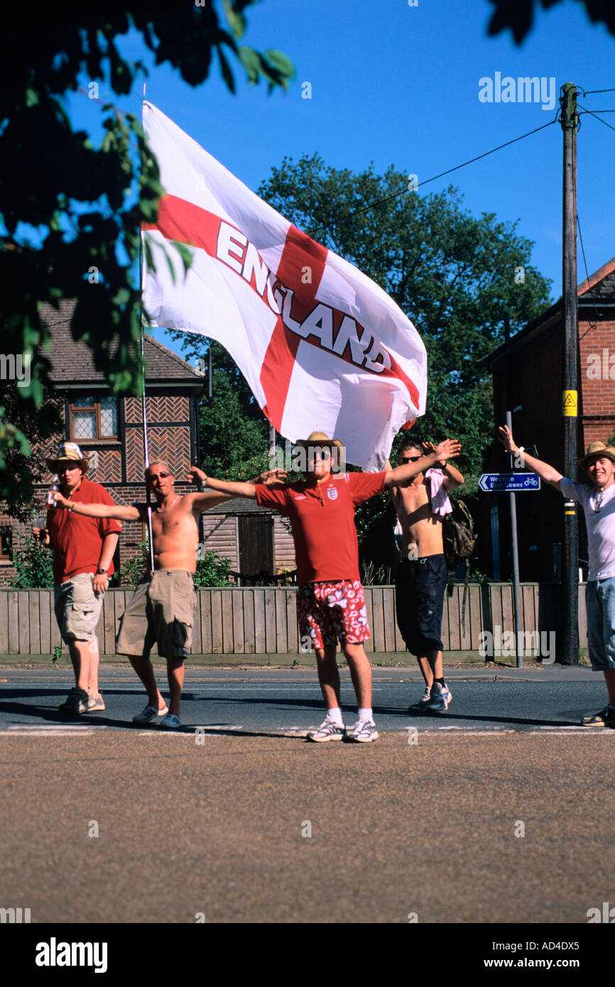 Waving his sides flag hi-res stock photography and images - Alamy