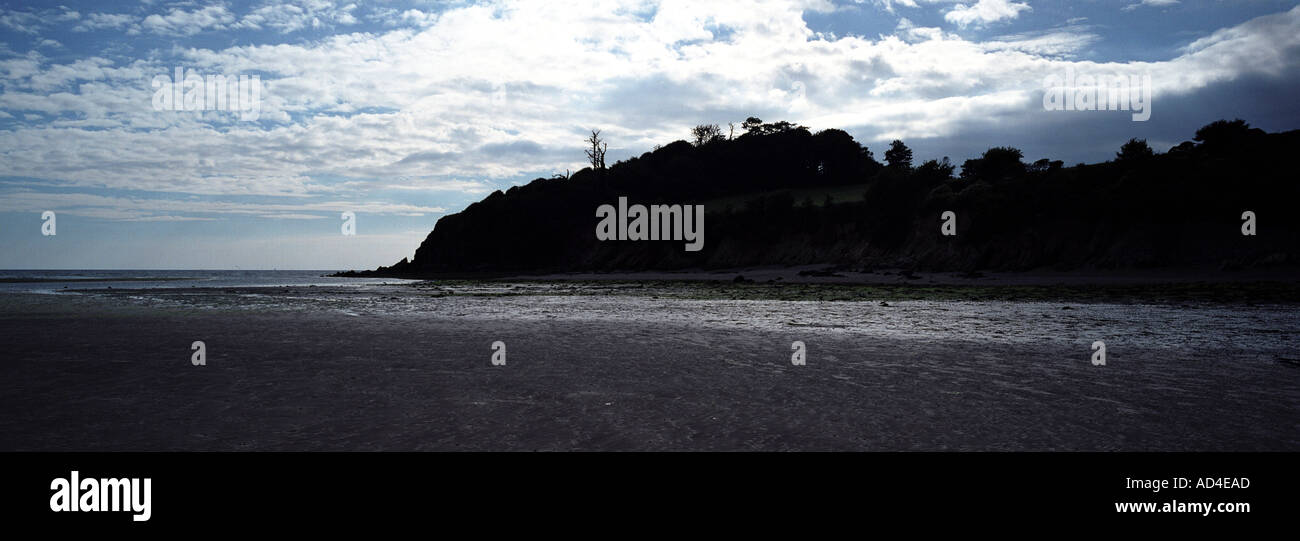 Deserted Devon beach Stock Photo - Alamy