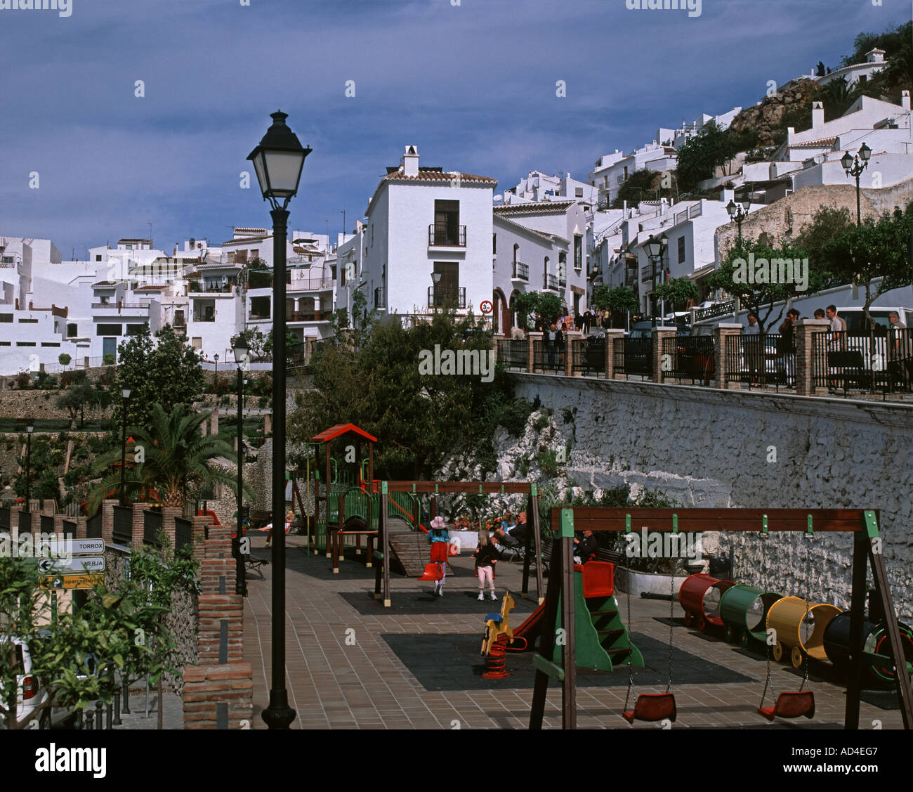 The white village of Frigiliana Stock Photo - Alamy