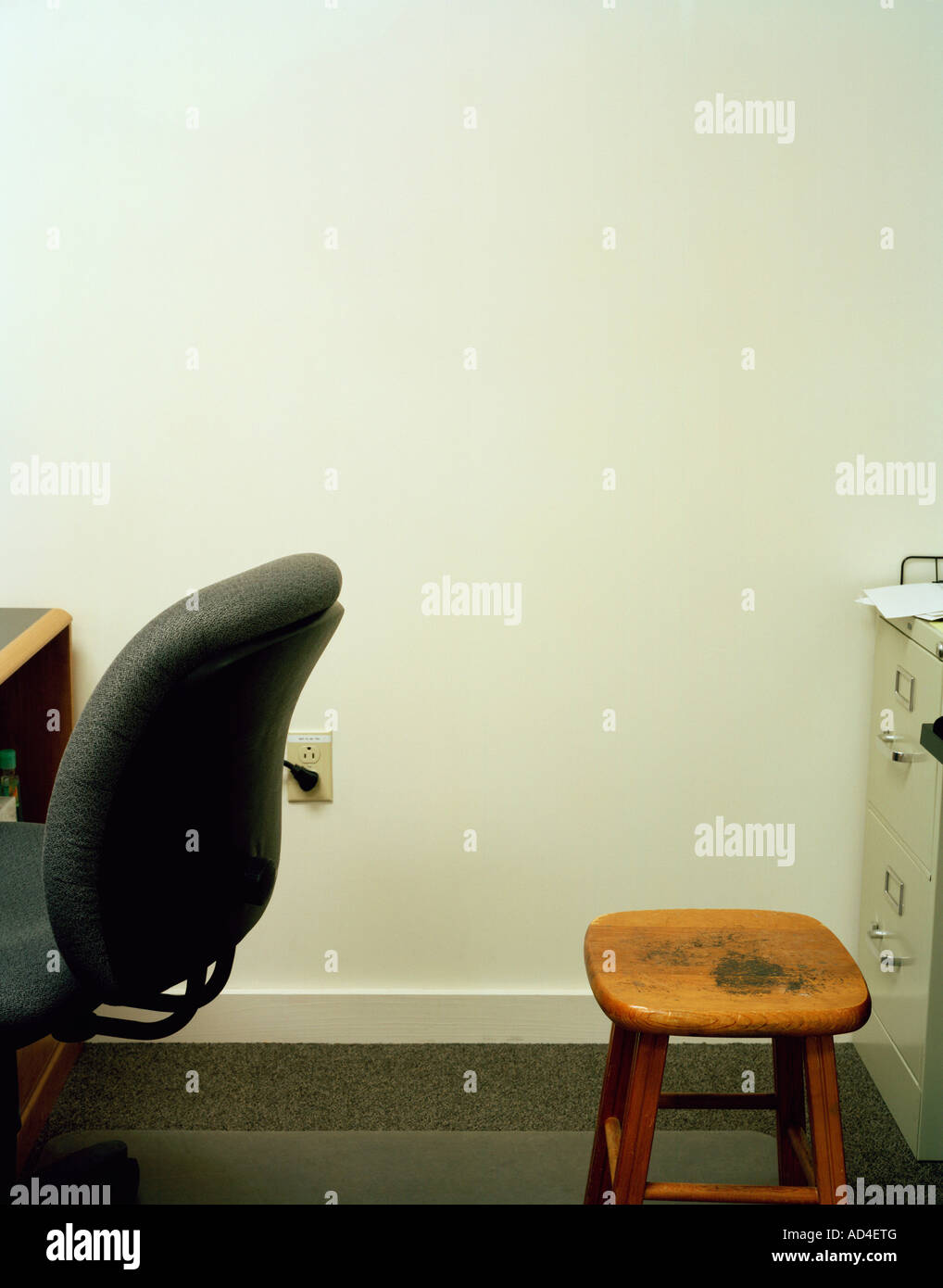 Two chairs in an office Stock Photo - Alamy