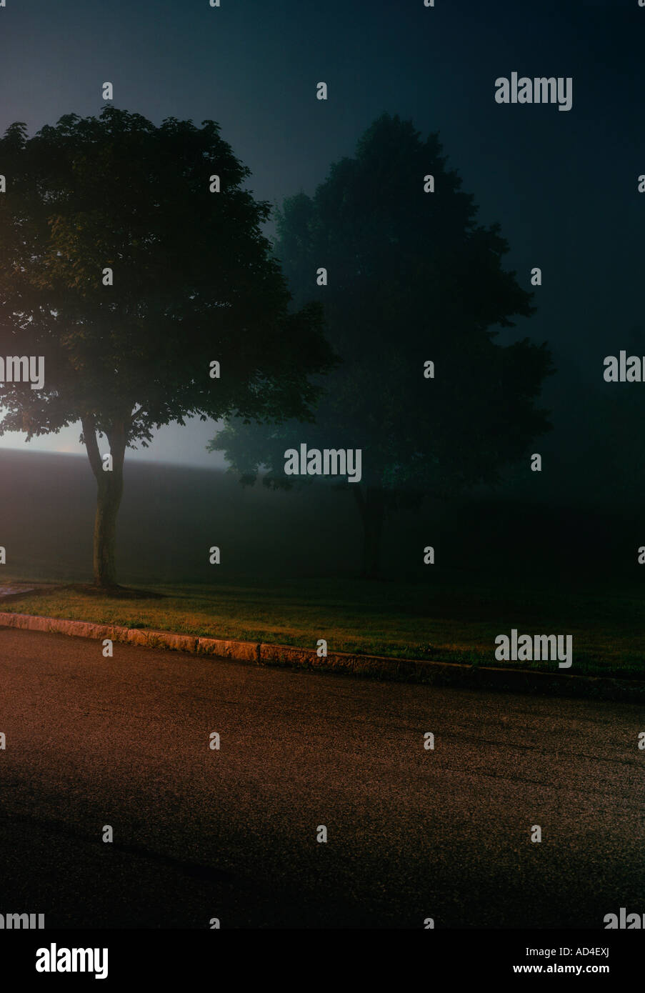 Suburb night hi-res stock photography and images - Alamy