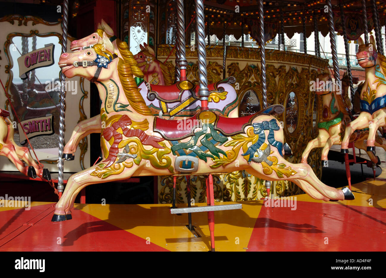Fairground gallopers hi-res stock photography and images - Alamy