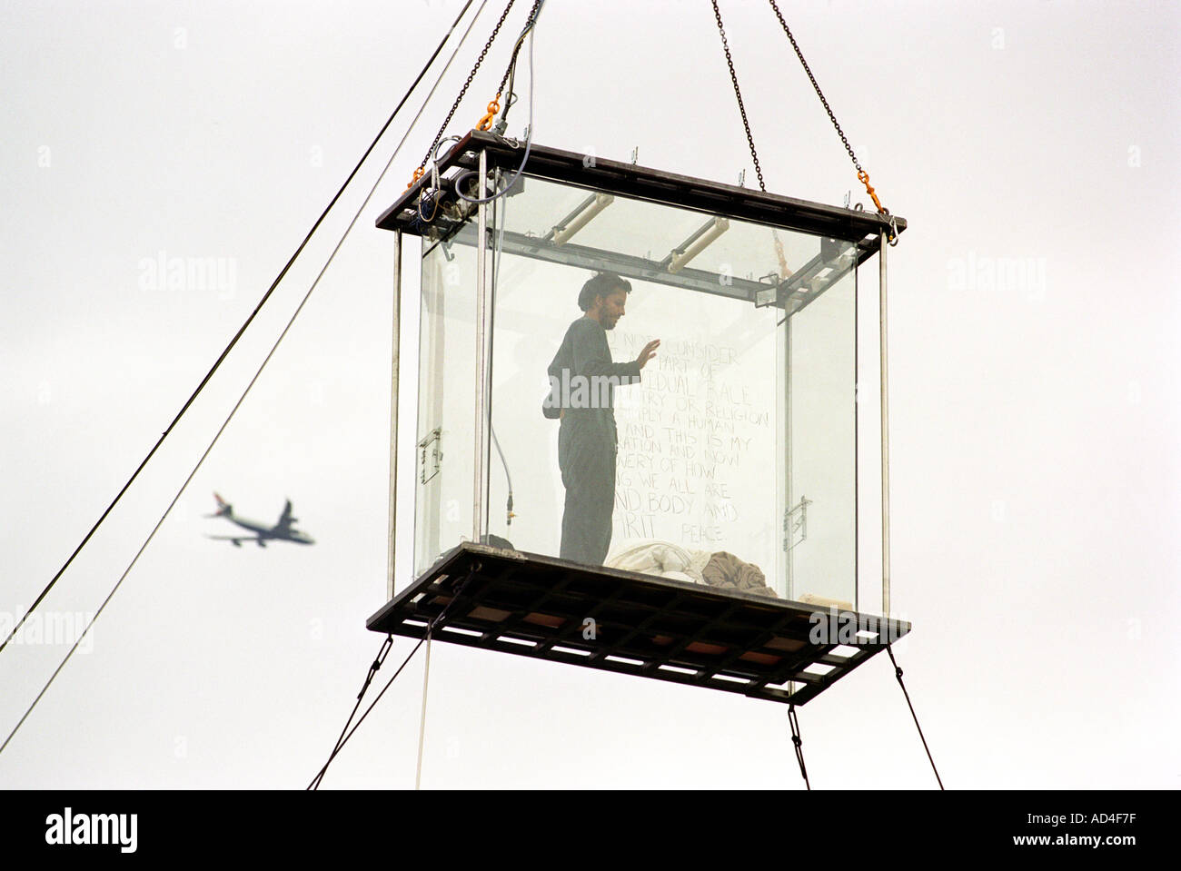 David Blaine Above the Below Internationally renowned magician encases ...