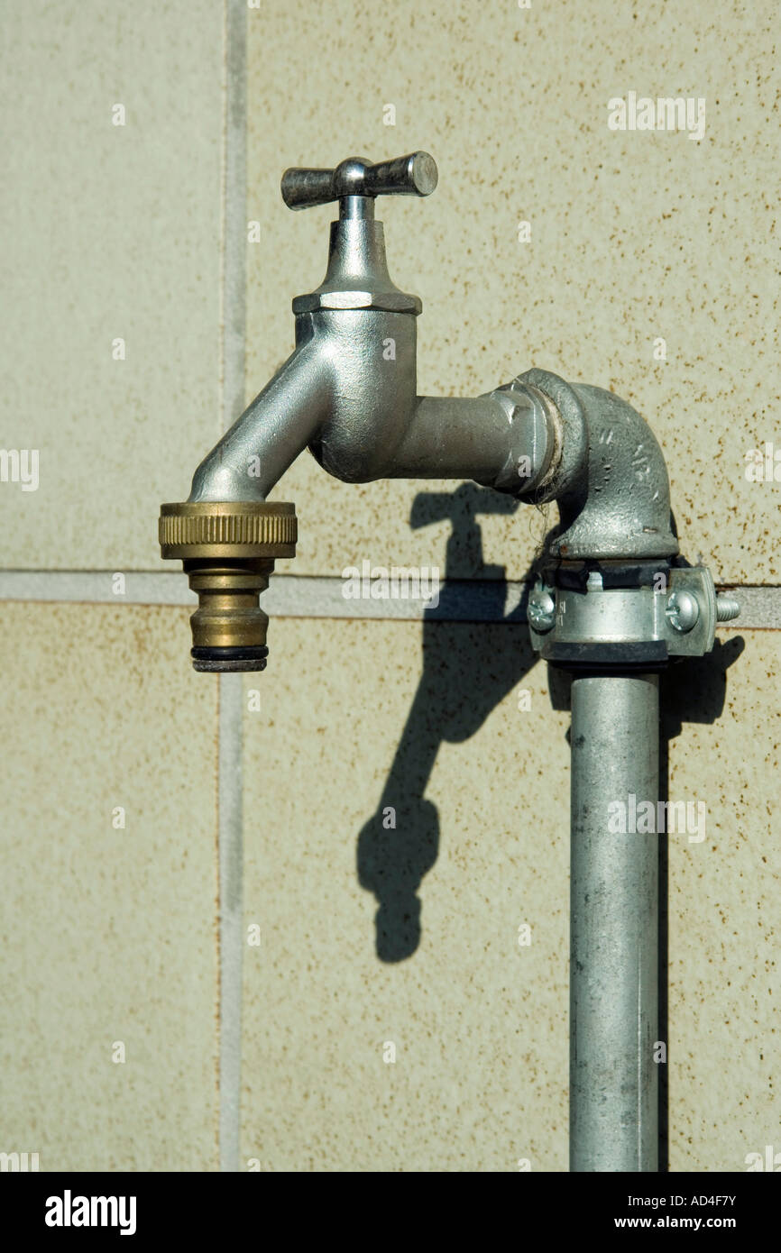 An outdoor tap Stock Photo - Alamy