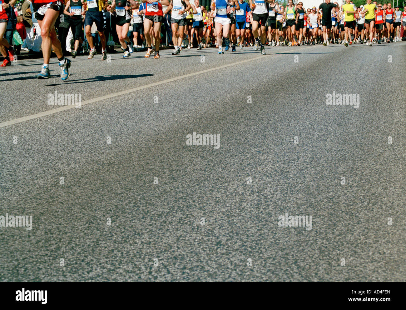Runners in a marathon Stock Photo - Alamy